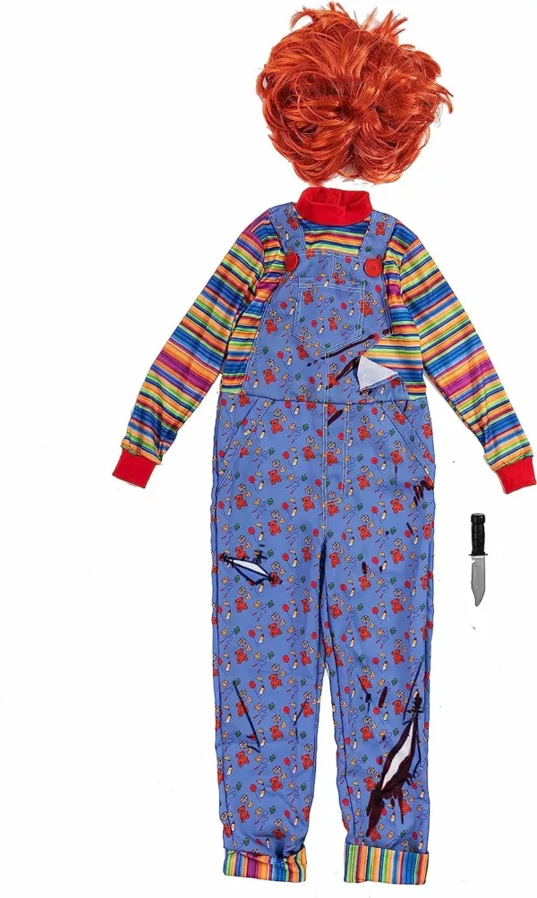 Child’s Possessed Horror Movie Doll Chucky Costume – costumevista.com