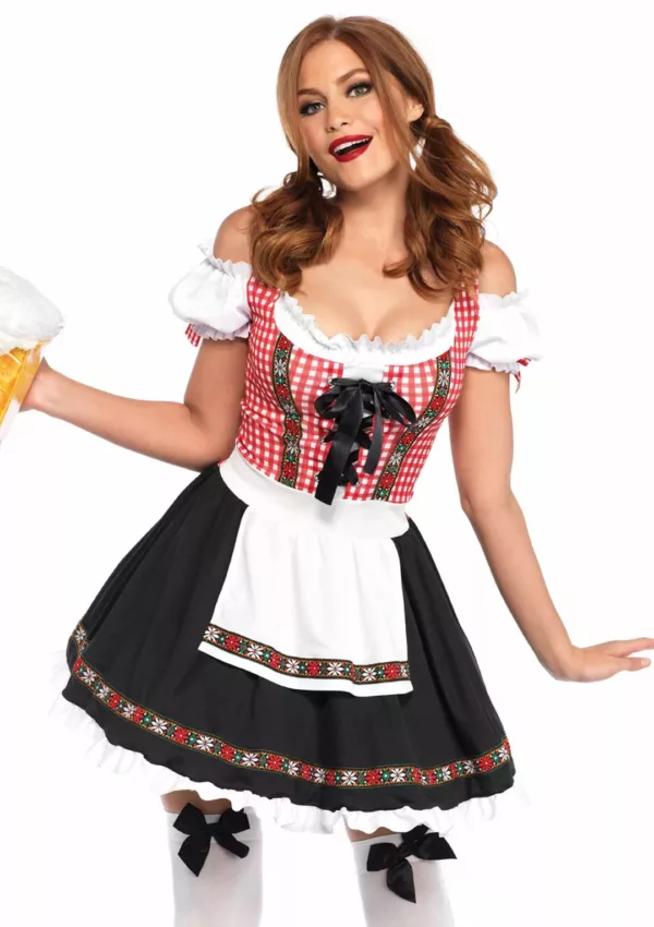Women’s Oktoberfest Beer Maid Costume – Traditional German Peasant ...